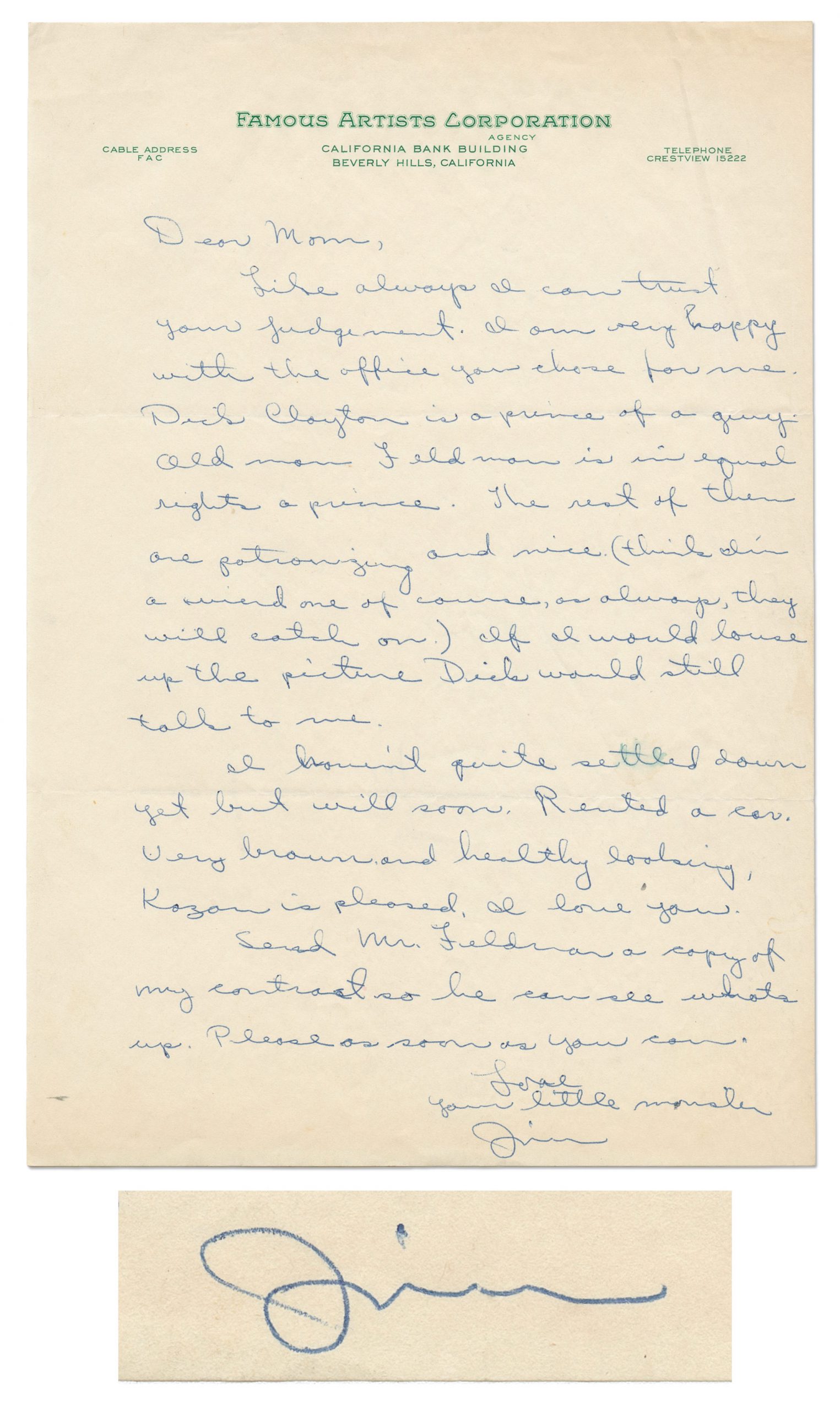 Sell Your James Dean Autograph | Nate D. Sanders Auctions