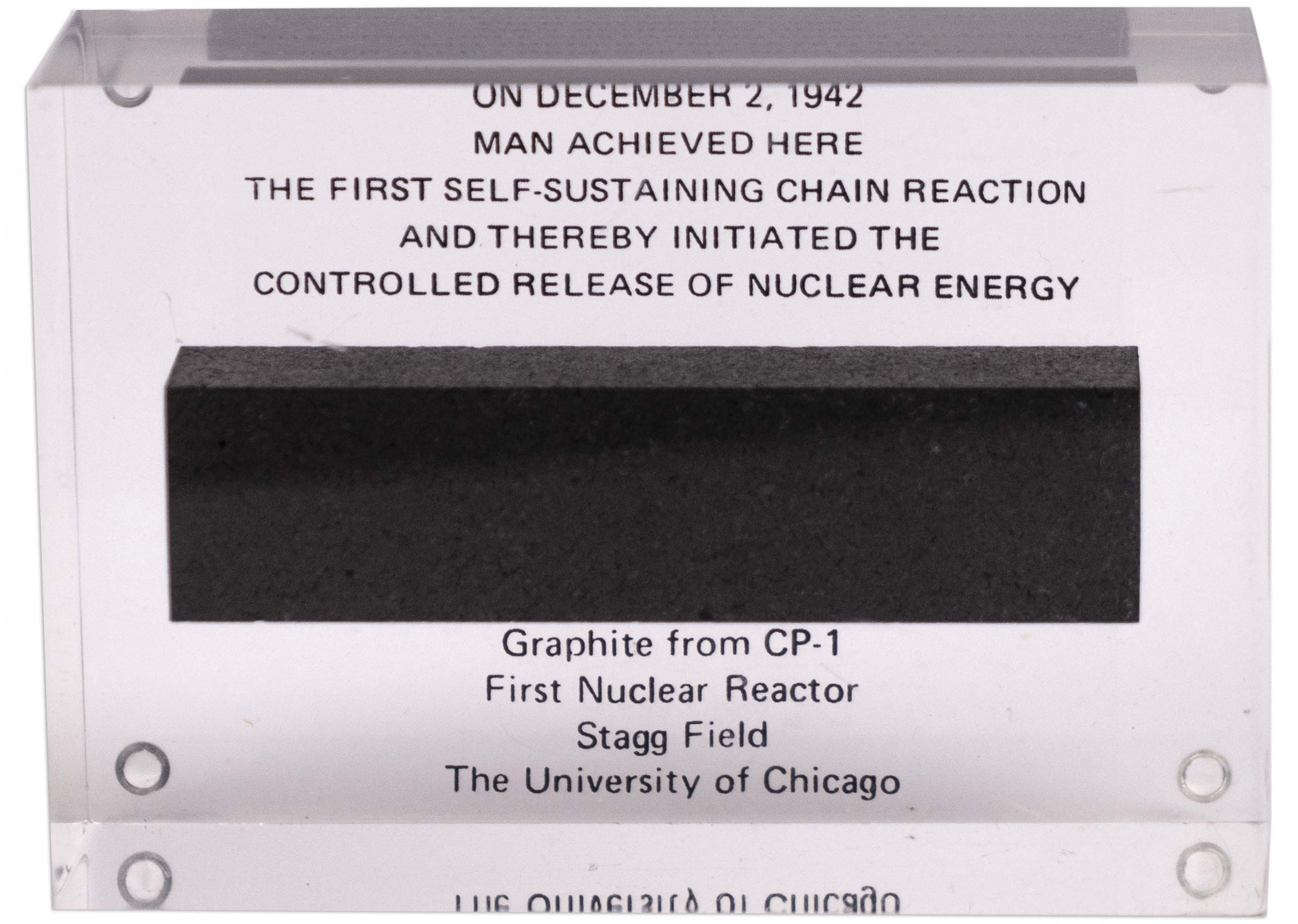 Sell or Auction Your Chicago Pile-1 Graphite 1st Nuclear Reactor