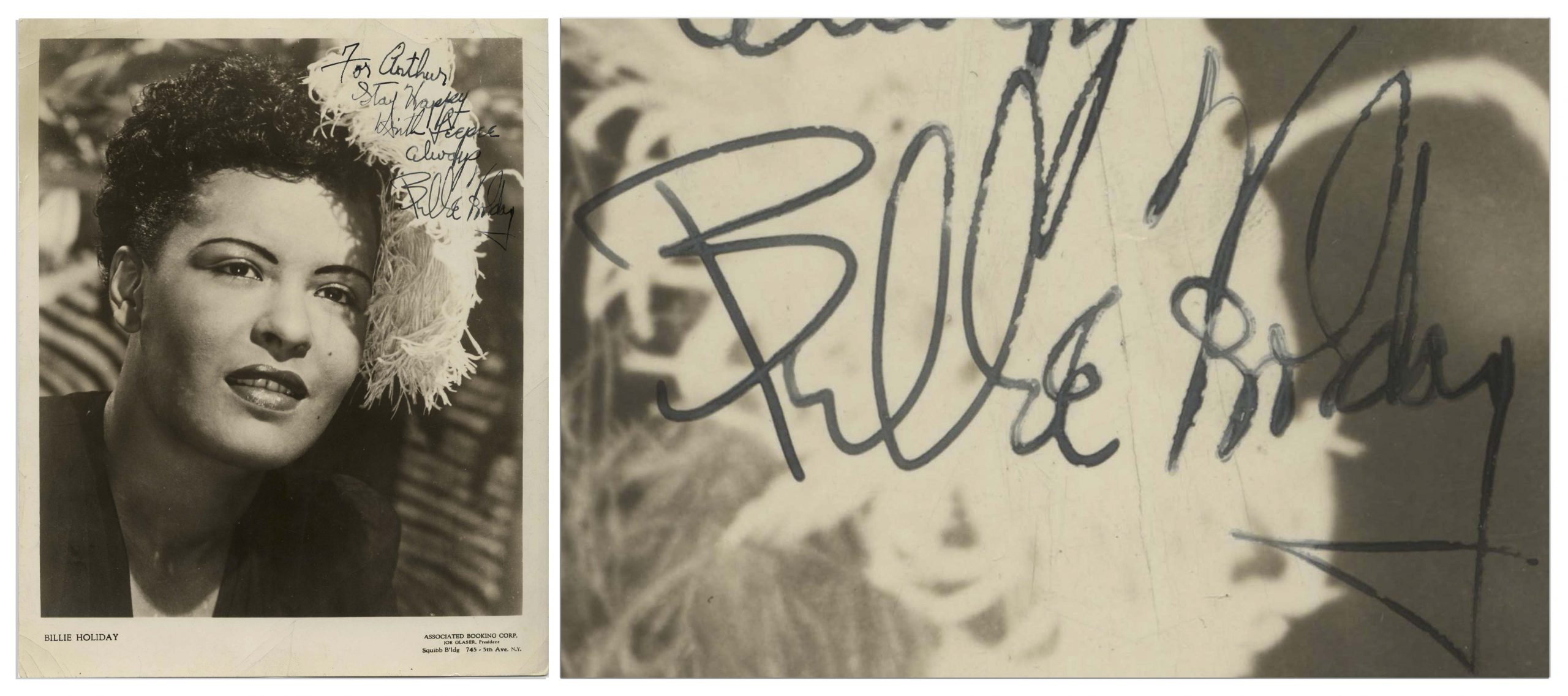 Sell an Autographed Billie Holiday Signed Photo at Nate D Sanders Auctions