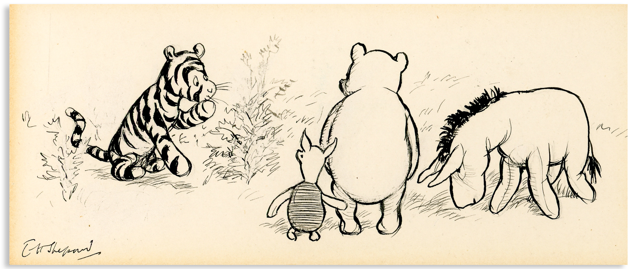 Sell Your E.H. Ernest Shepard Winnie the Pooh Drawings Sketches