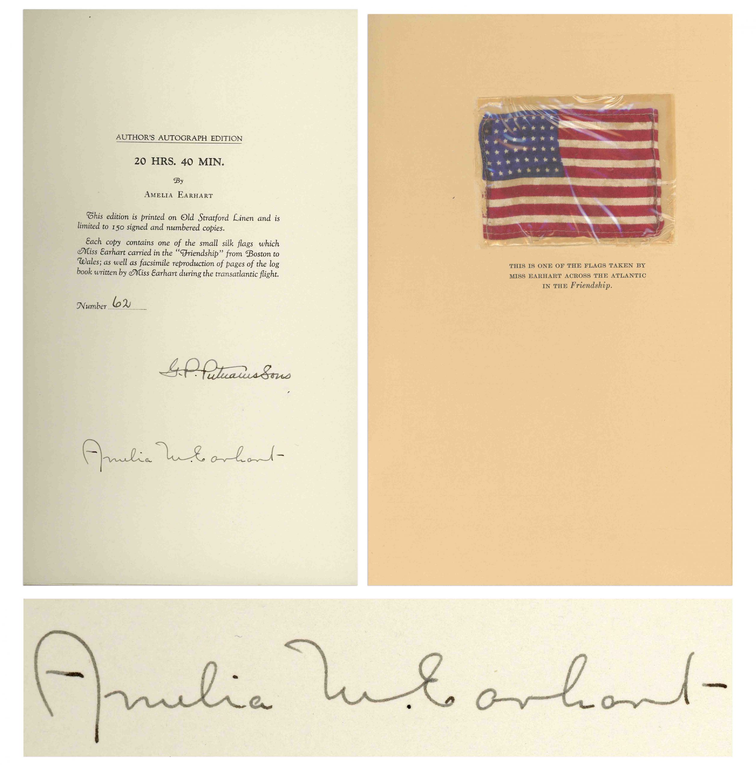 Amelia Earhart Autograph Highly Sought After