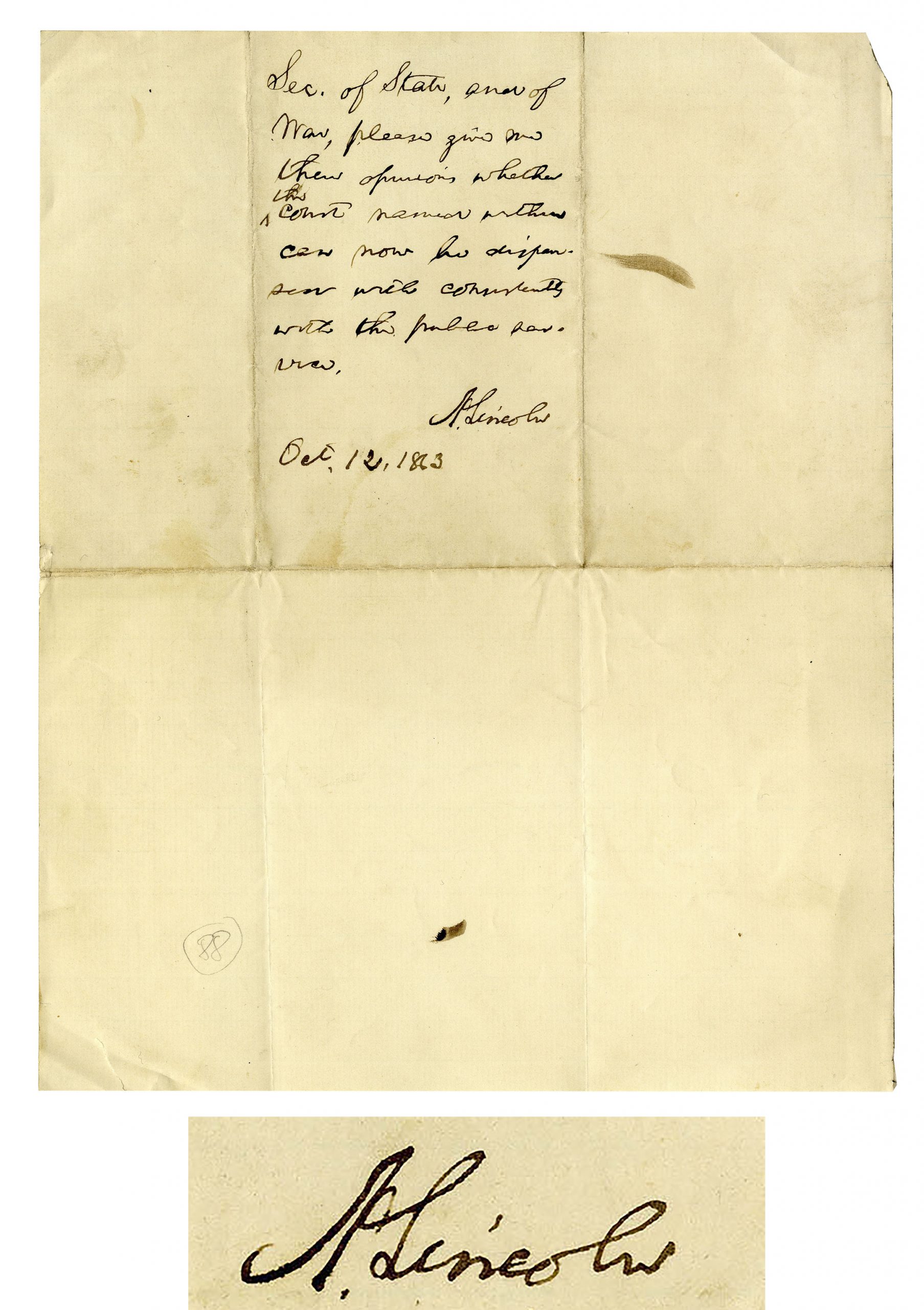 Sell Your Original Abraham Lincoln Signature at Nate D. Sanders Auctions