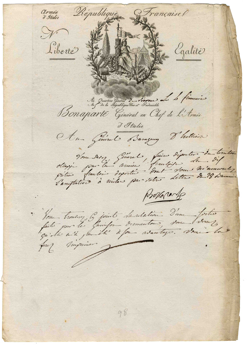 Sell Your Napoleon Bonaparte Signed Russia Campaign Document