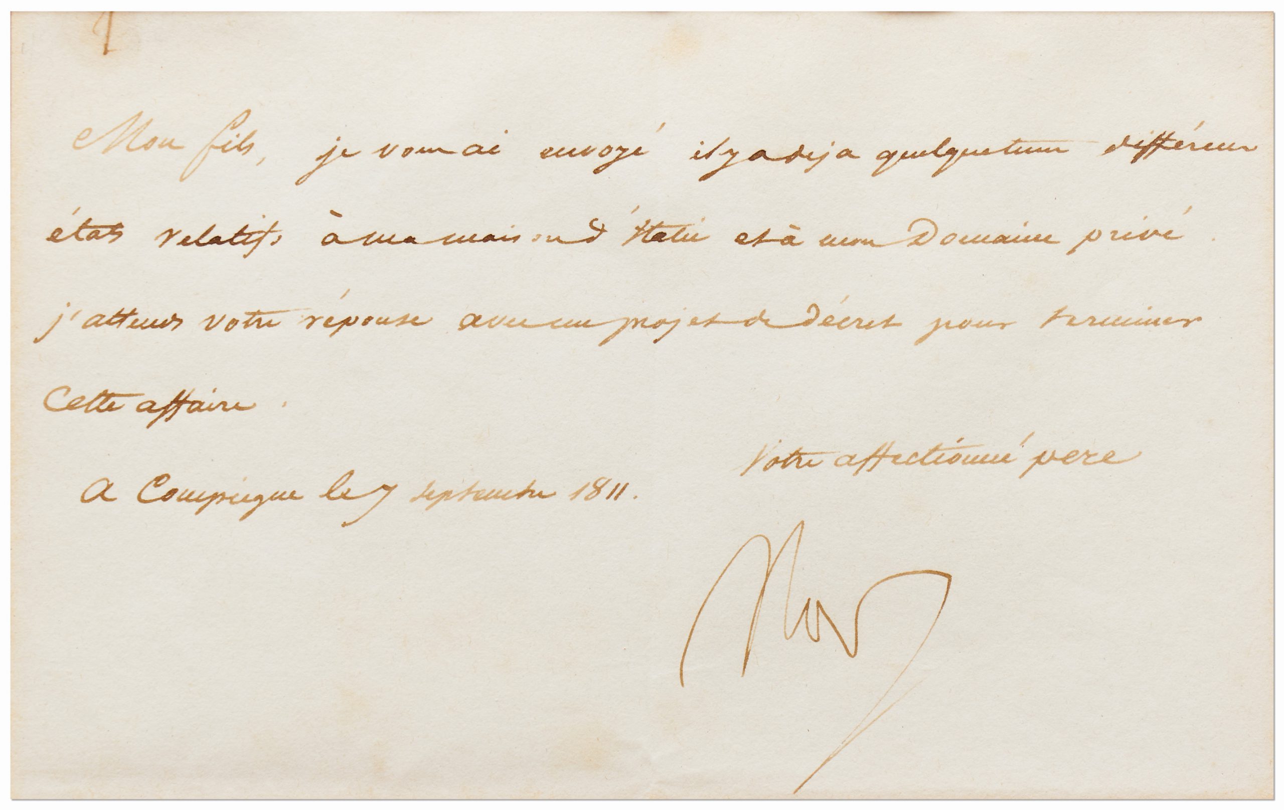 Sell Your Napoleon Bonaparte Signed Russia Campaign Document
