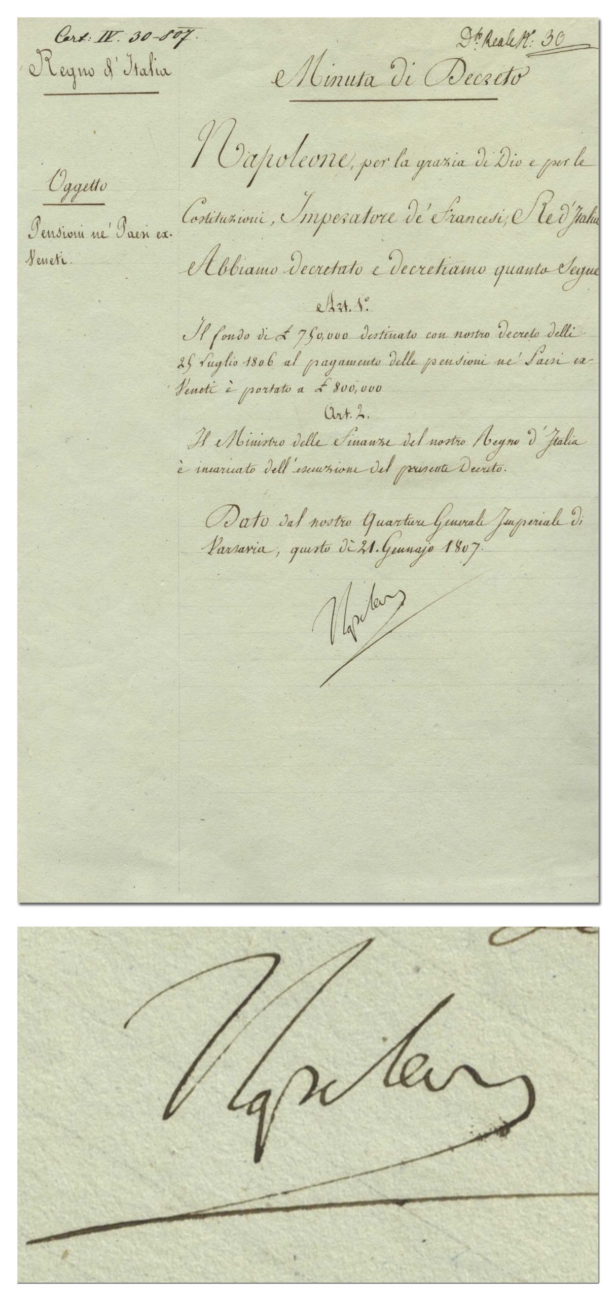 Sell Your Napoleon Bonaparte Signed Russia Campaign Document