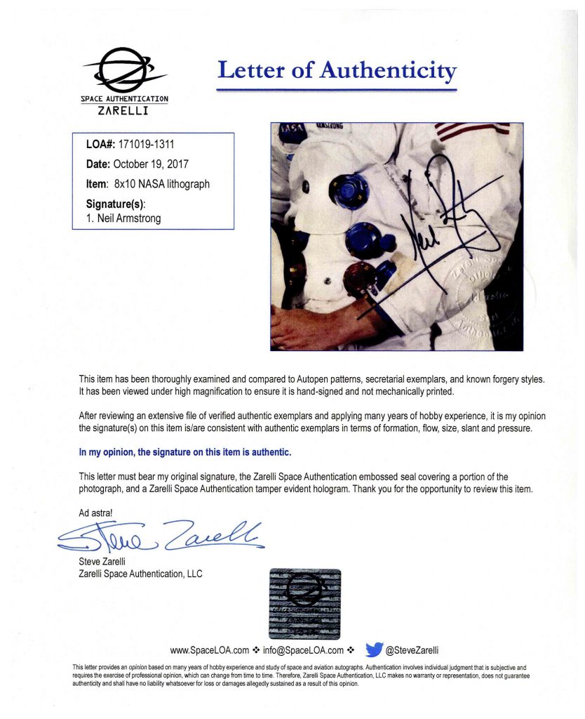Sell Your Neil Armstrong Autograph at Nate D. Sanders Auctions