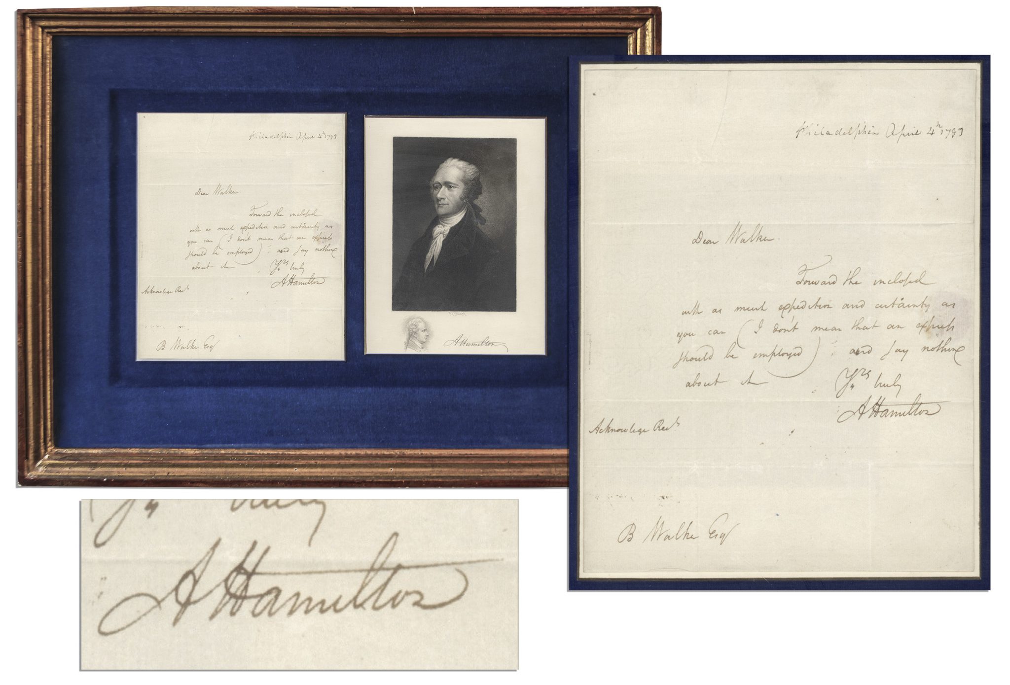 Alexander Hamilton Autograph Letter Signed Lot Sells for $9,493