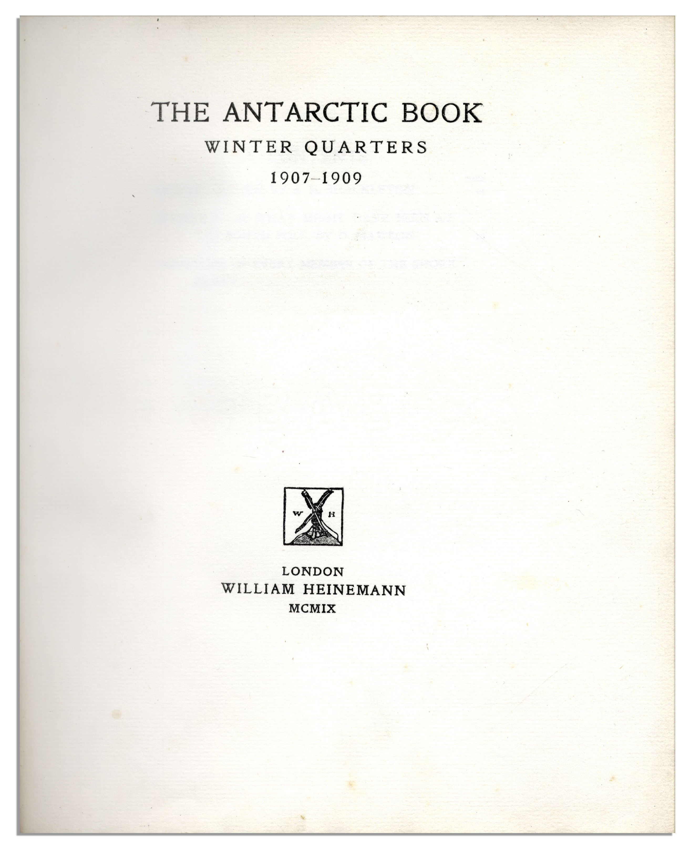 Sell Your British Antarctic Expedition Book at Nate D. Sanders Auction