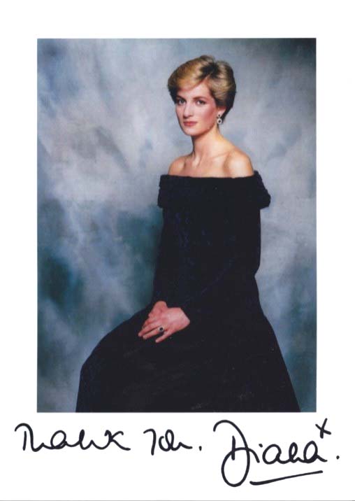 Auction your Princess Diana Autograph at Nate D. Sanders Auctions