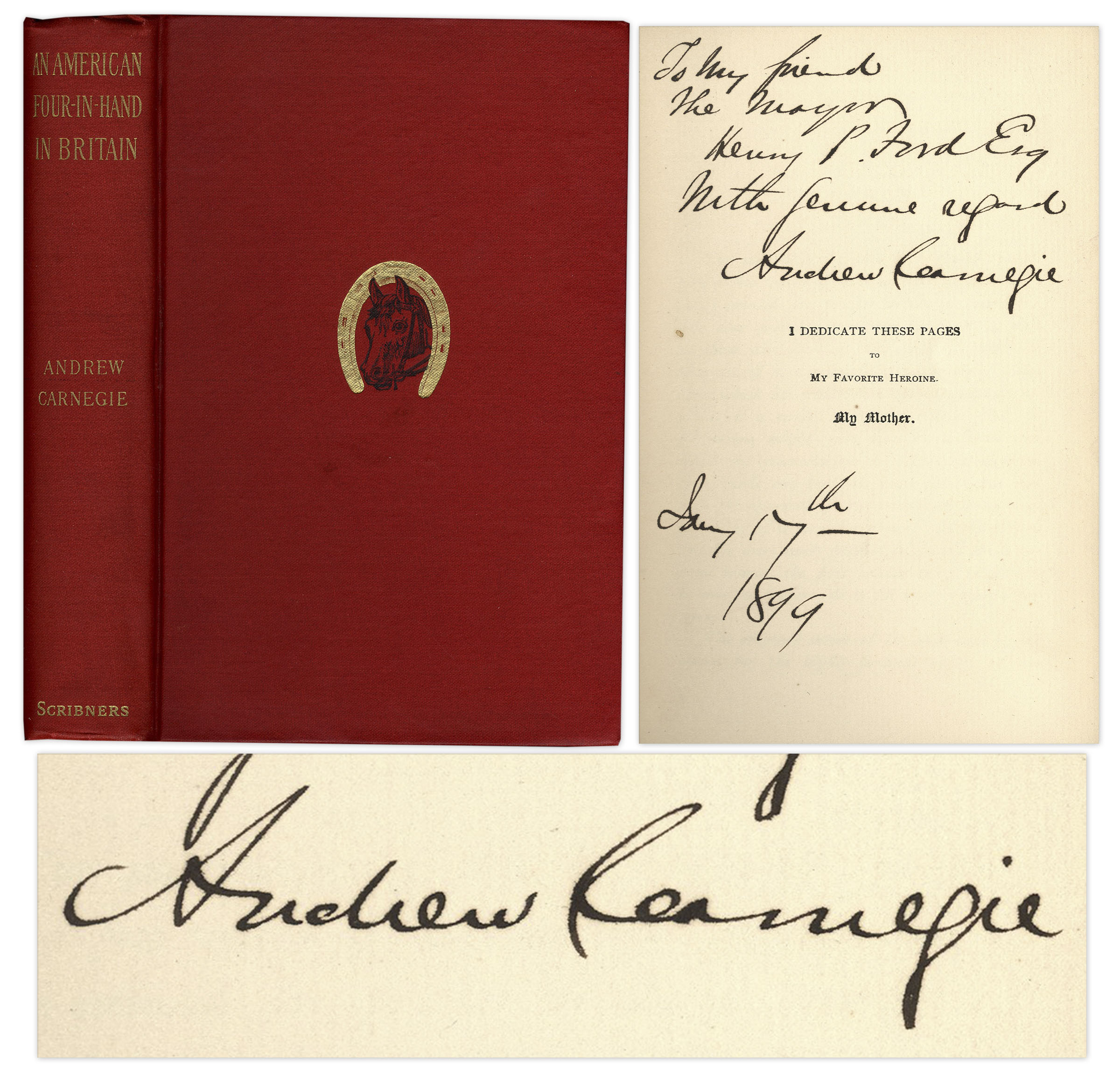 Sell Your Andrew Carnegie Book Signed at Nate D. Sanders Auctions