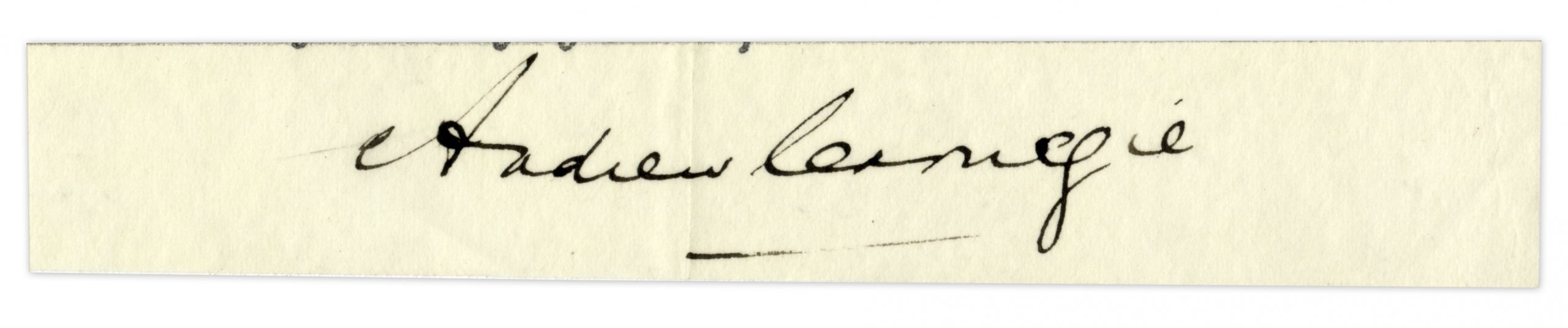 Sell You Andrew Carnegie Autograph at Nate D. Sanders Auctions