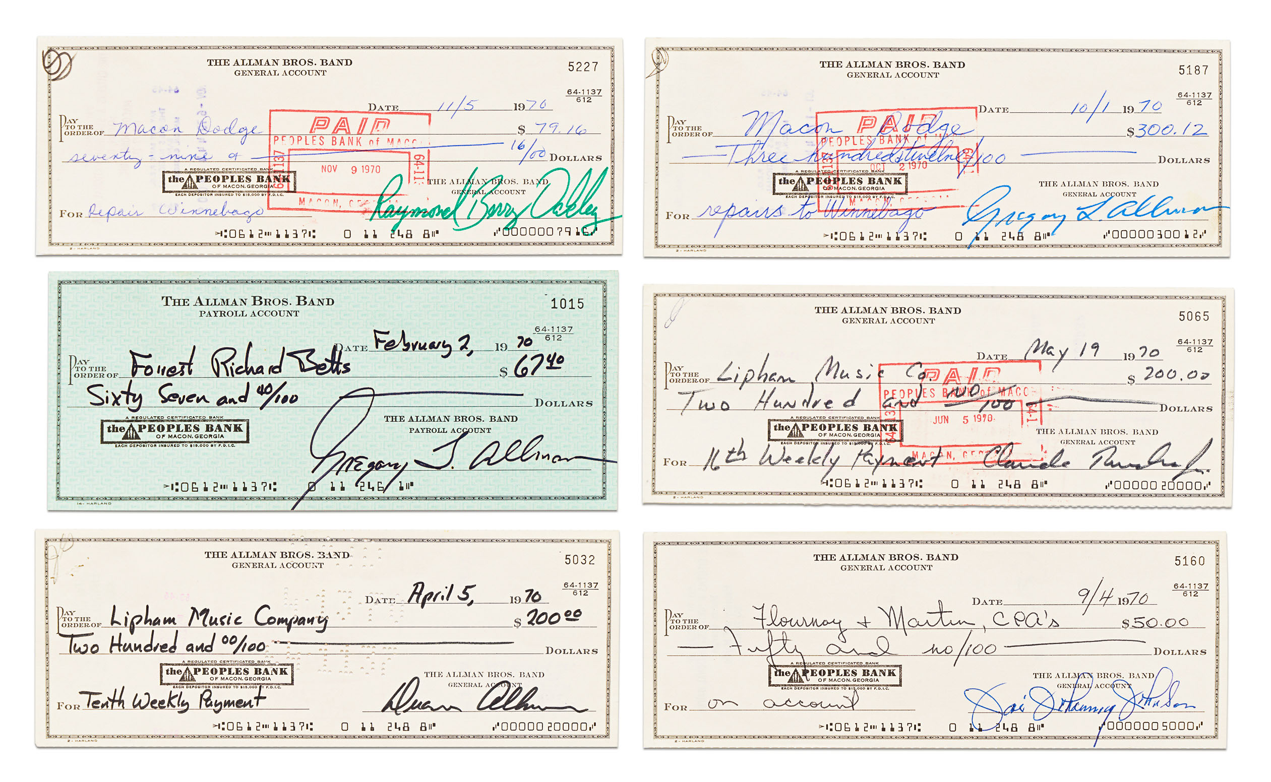 Sell Your Duane Allman Autograph at Nate D. Sanders Auctions & Brothers