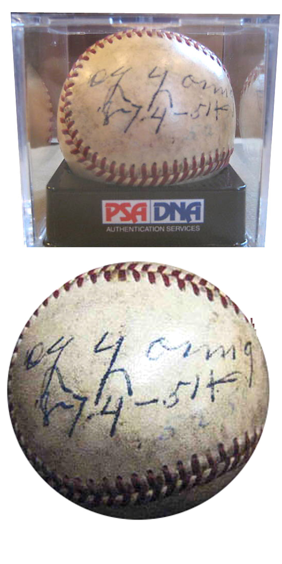 Sell or Auction an Original Cy Young Single Signed Baseball w Autograph