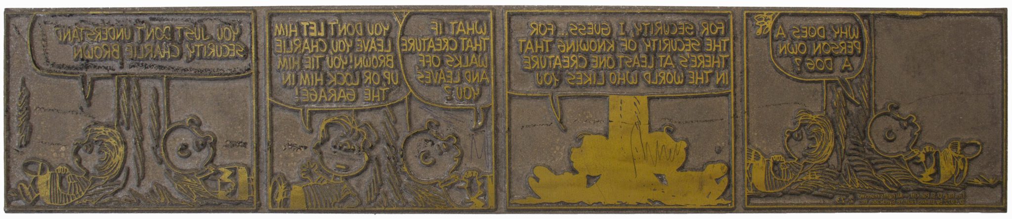 Auction or Sell an Original Used Charles Schulz Peanuts Printing Plate