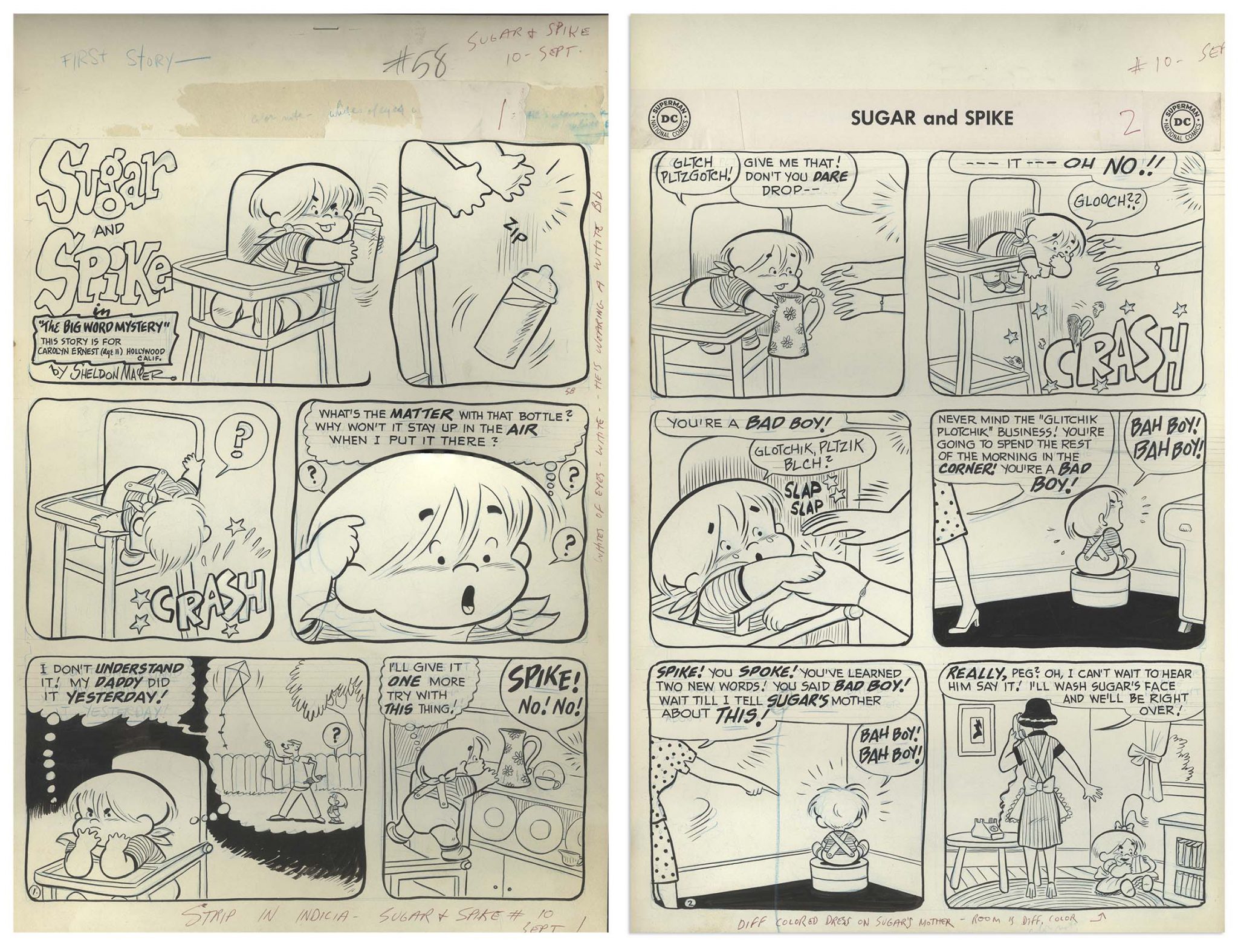 Sell or Auction Your Original Sheldon Mayer Scribbly Original Comic Art