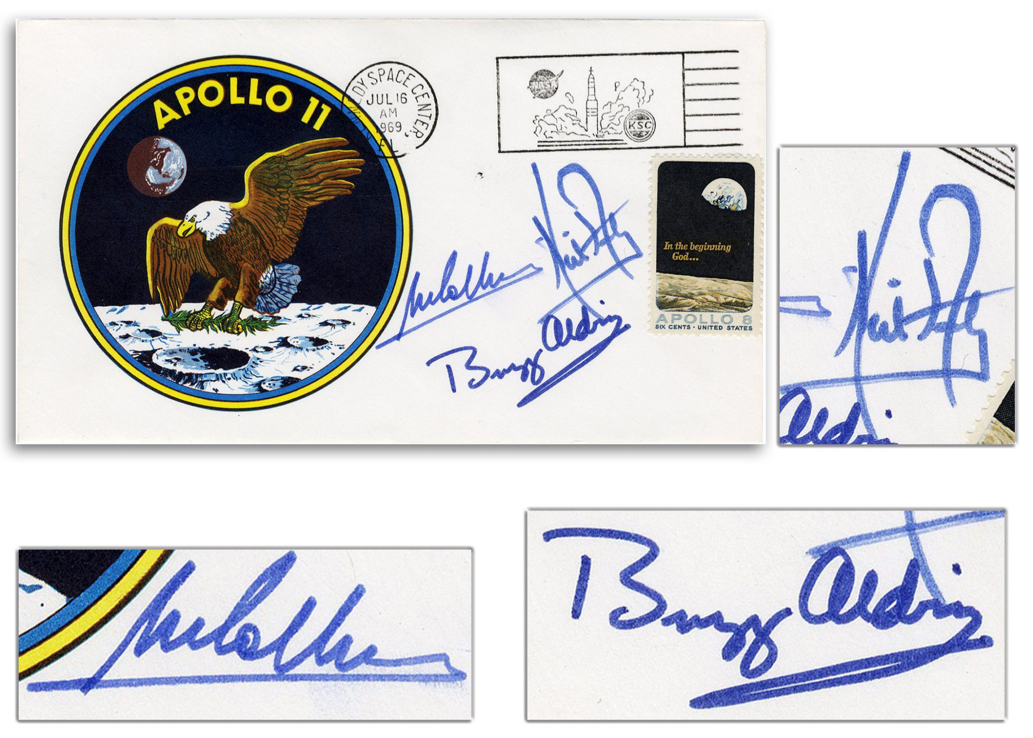 Sell or Auction Your Buzz Aldrin Signed Apollo 11 Lunar Descent Chart