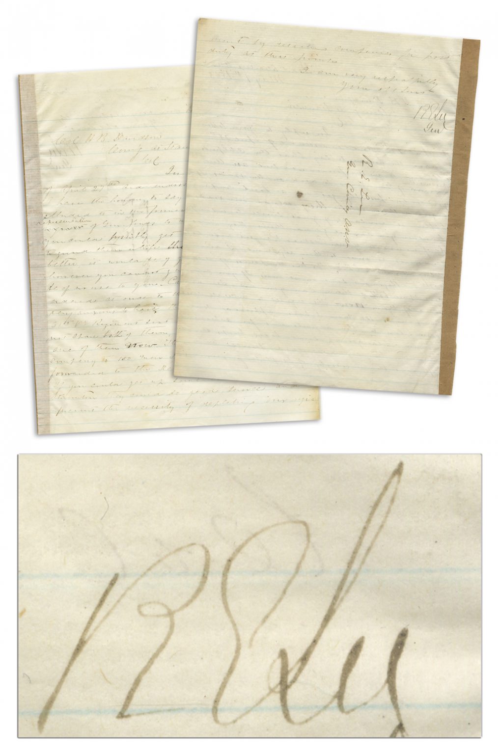 Sell or Auction Your Robert E Lee Autograph Signature Signed Page