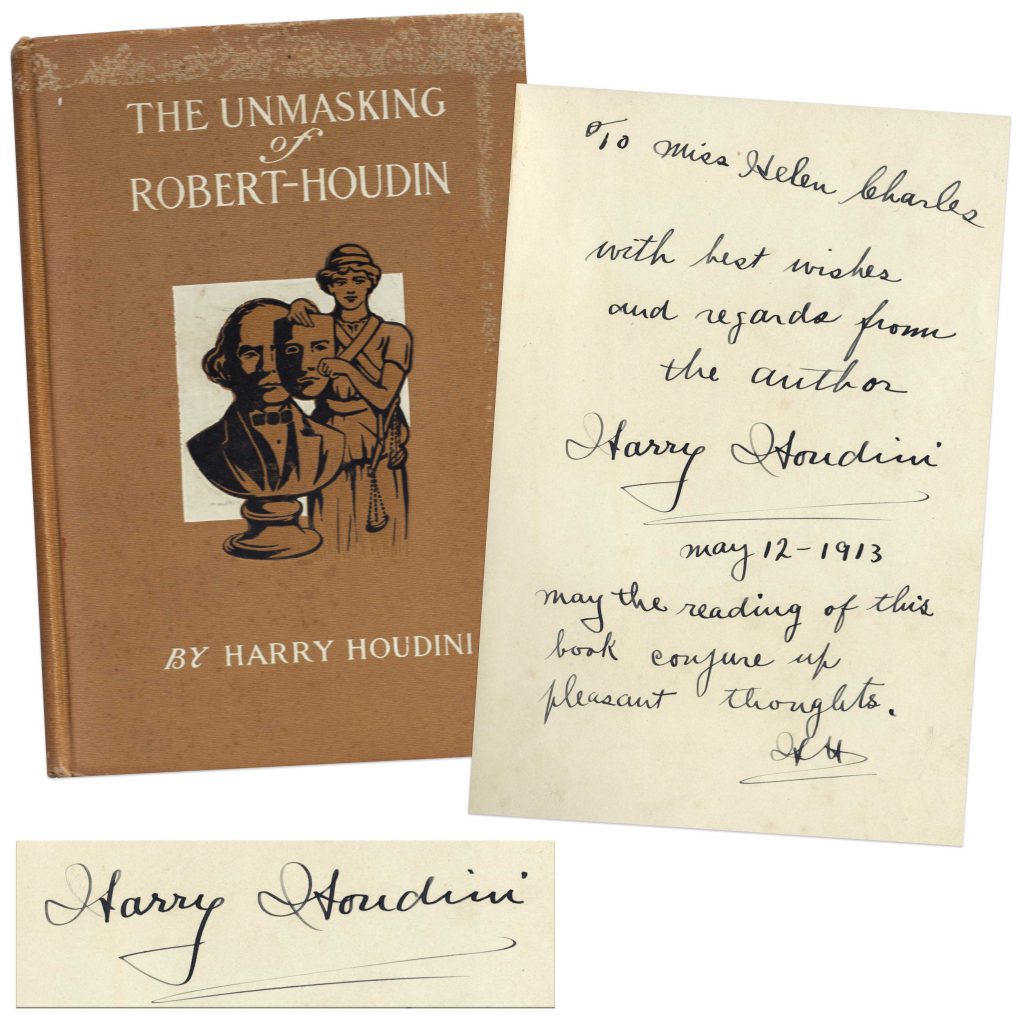 Sell Your Harry Houdini Signed Book at Nate D. Sanders Auctions