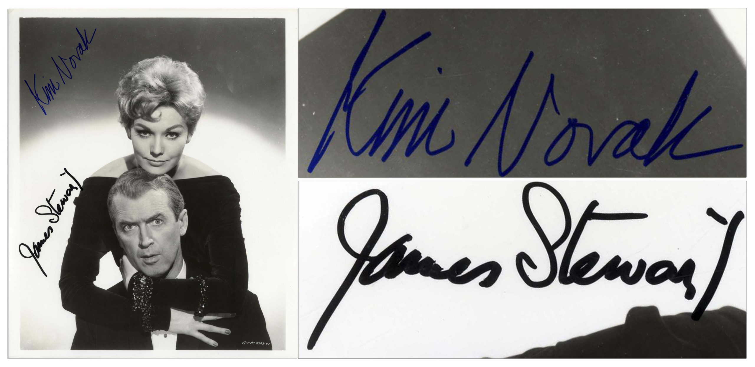 Sell or Auction Your Autographed Kim Novak James Stewart Signed Photo