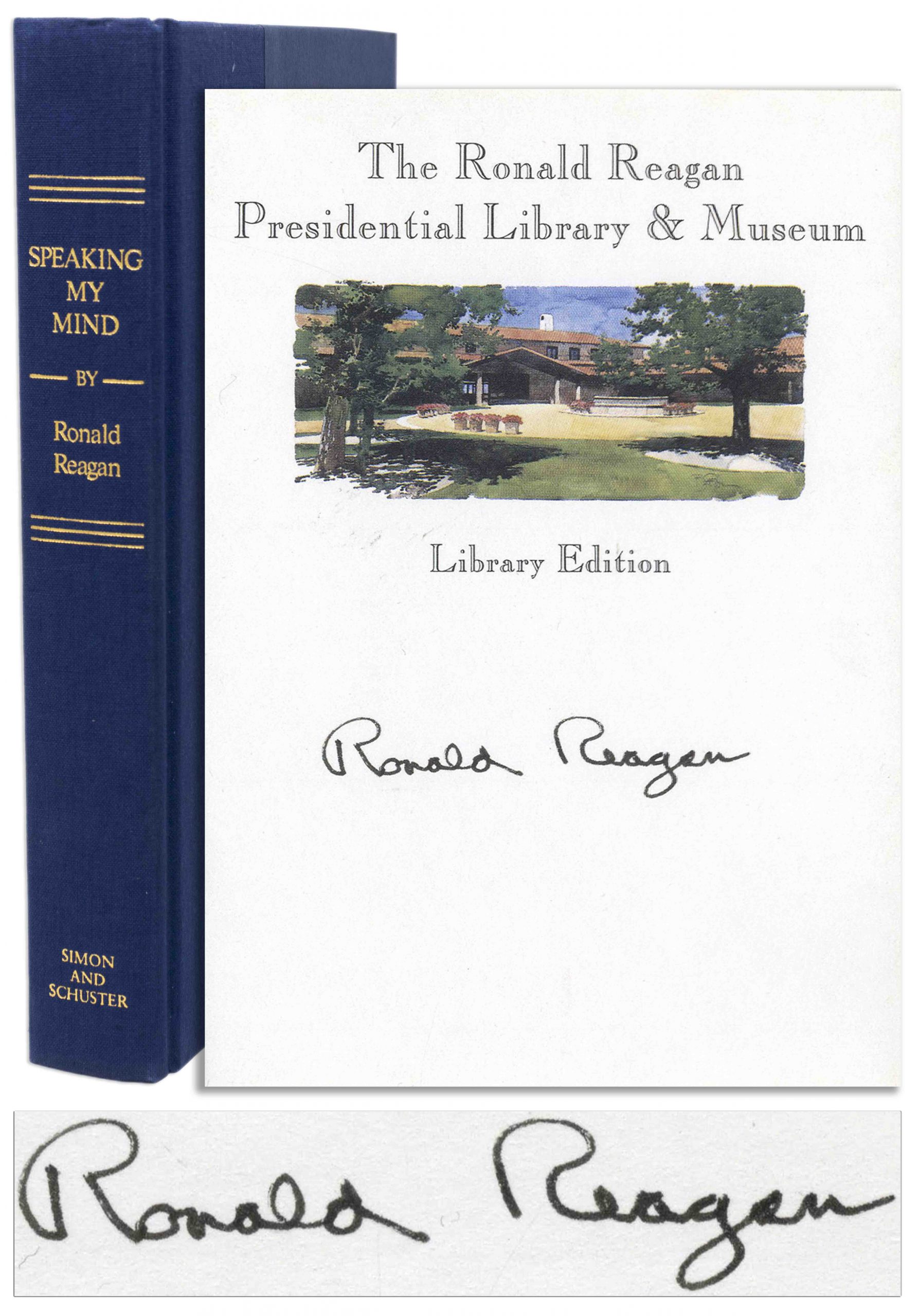 Ronald-Reagan-Signed-Bookplate-53367a - Hollywood Memorabilia, Fine ...