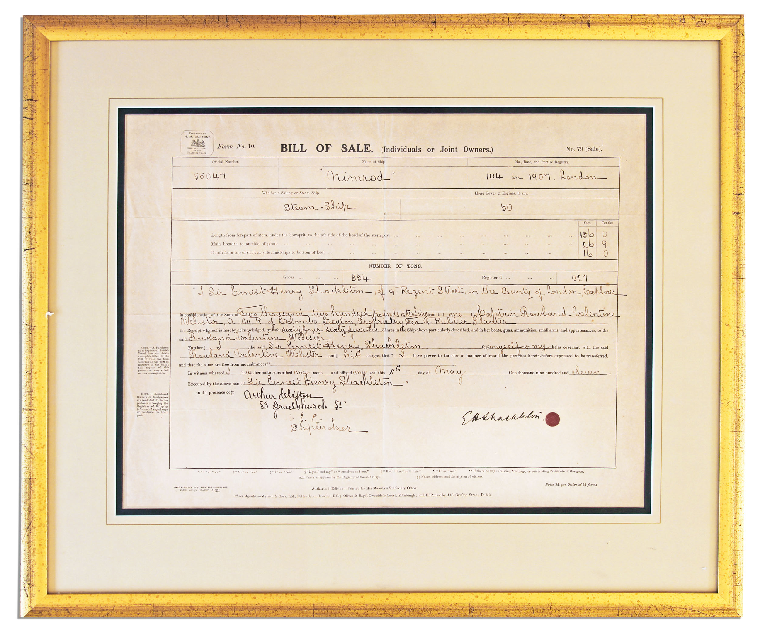 Sell or Auction a Richard Francis Burton Autograph Letter Signed