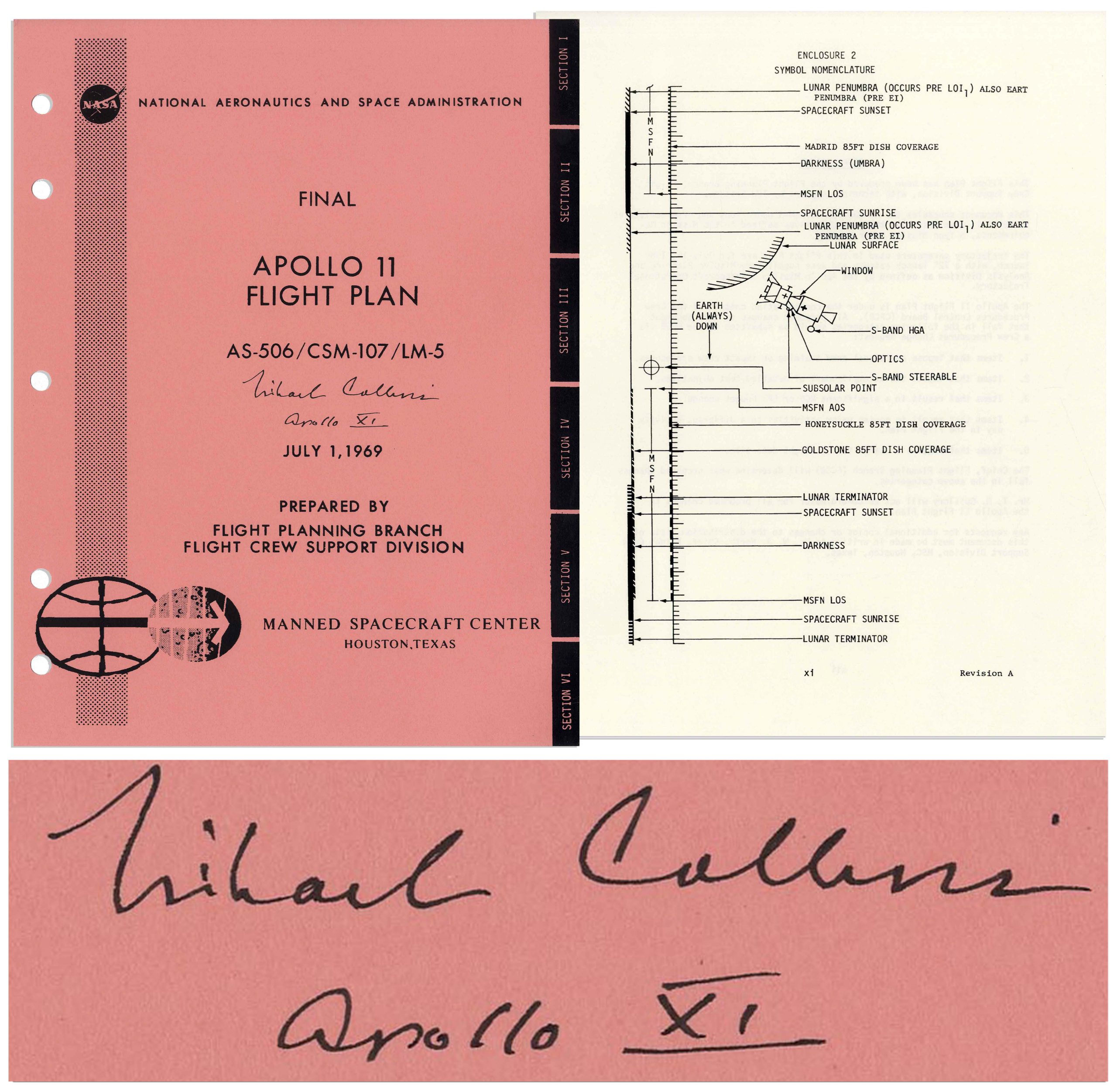 Sell or Auction Your Original Apollo 11 Flight Plan AS-506 CSM-107 LM-5