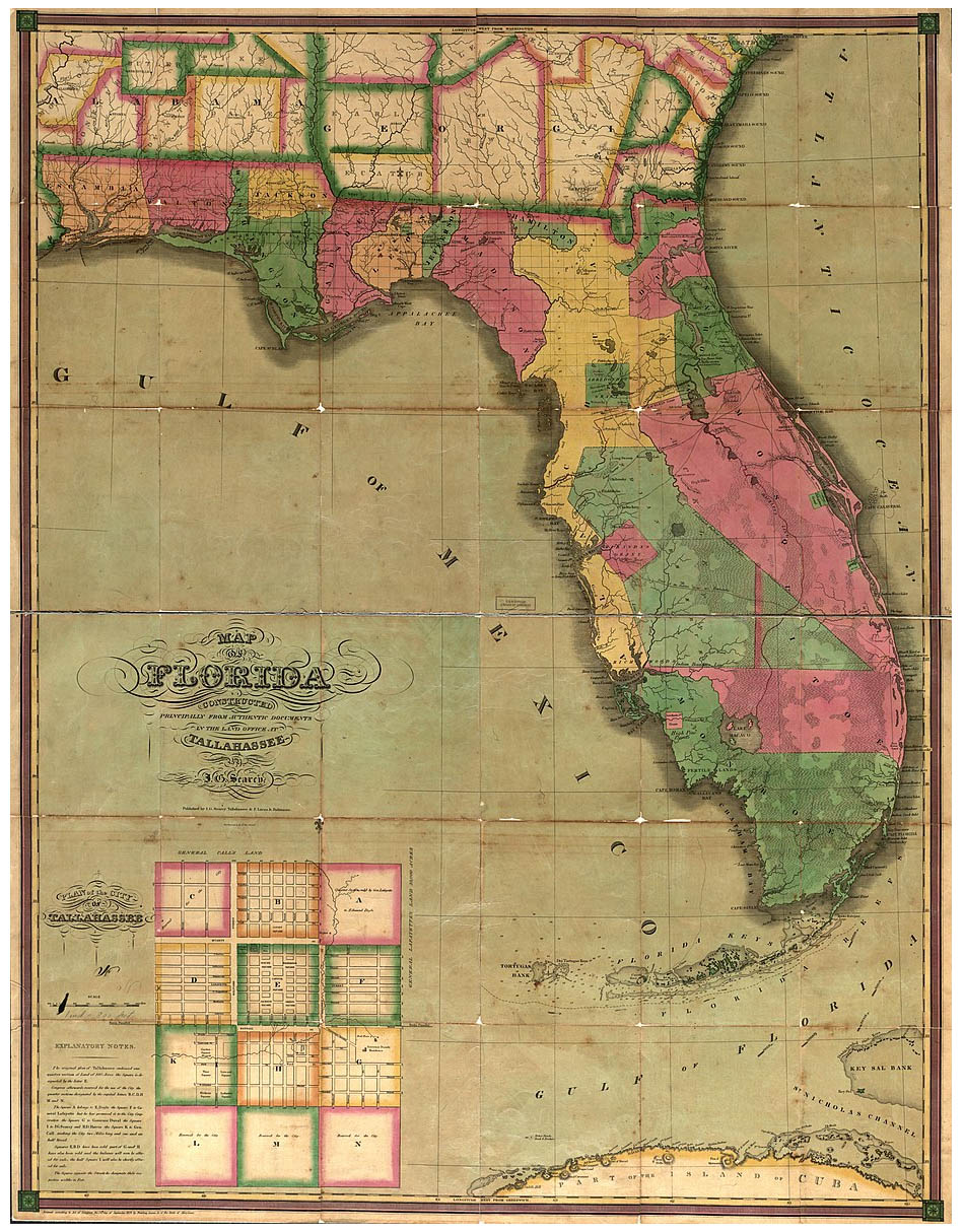 Sell Your IG Searcy Map of Florida 1829 at Nate D. Sanders Auctions