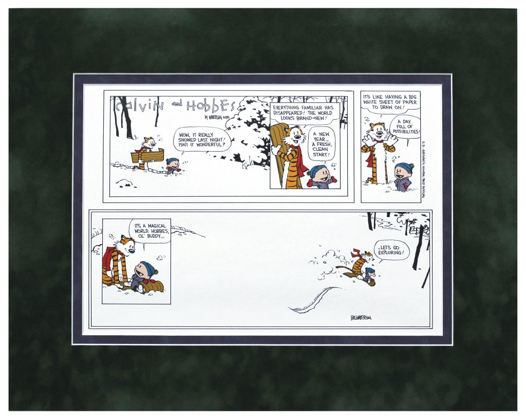 Auction a Bill Watterson Calvin and Hobbes Signed 1992 Lithograph of 1000