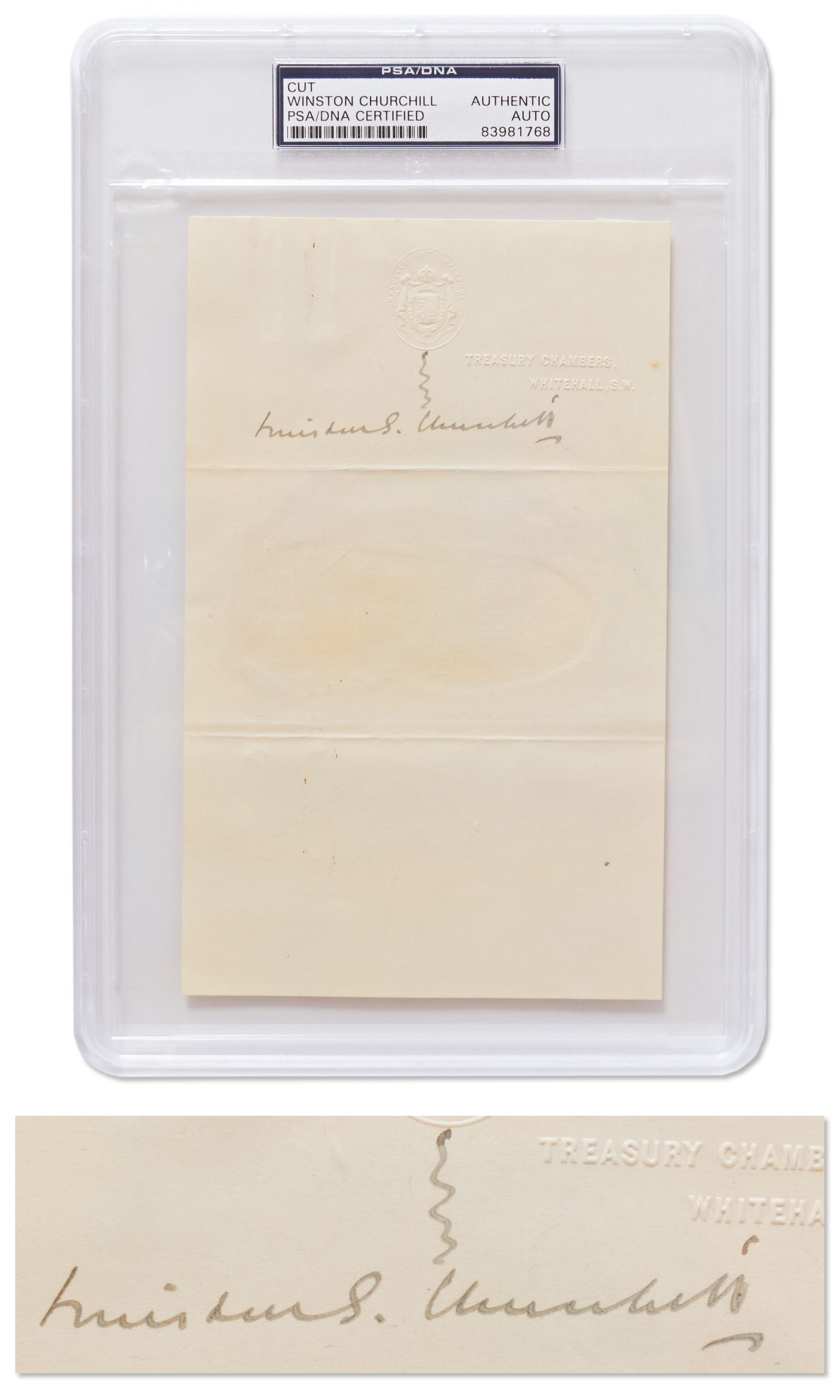 Sell or Auction Your Winston Churchill Signature or Signed Page